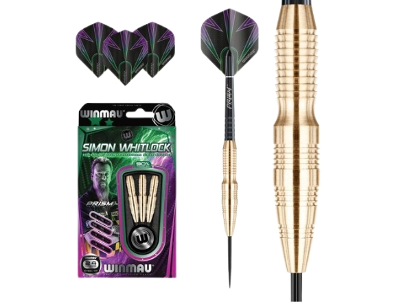 Winmau Simon Whitlock Brass Darts – 22g Steel Tip | Knight Shot UAE